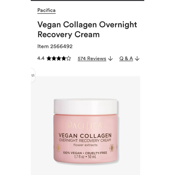 Pacifica | Skincare | Pacifica Vegan Collagen Overnight Recovery Cream ...